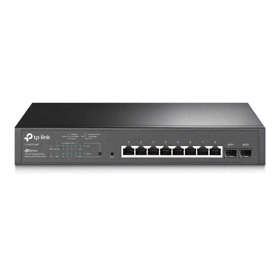 TP-Link TL-SG2210MP JetStream 10-Port Gigabit Smart PoE Switch with 8 ...